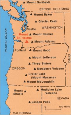Cascades Mountains Map